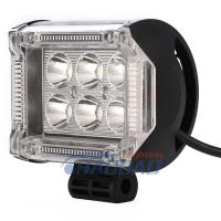 China 6 LED 18W Flash Multiple Color Universal Auto Spotlight Work Lights for sale
