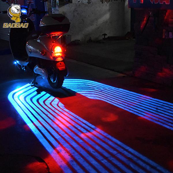 Quality Blue Red White Angel Wing Projection Motorcycle External LED Spotlight for sale