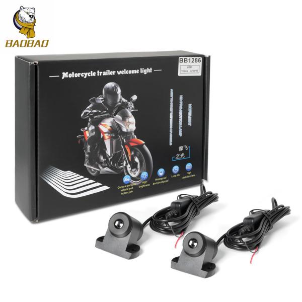Quality Blue Red White Angel Wing Projection Motorcycle External LED Spotlight for sale