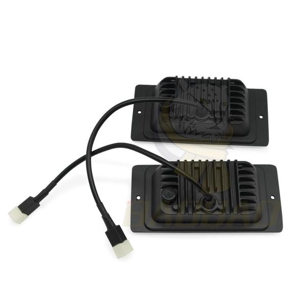 Quality 4 Inch White Rectangle 12V 24V 45W Automotive Fog Light Accessories for sale