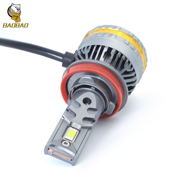 Quality White High Bright Silver Metal Universal Car Headlight Lamp 45W for sale