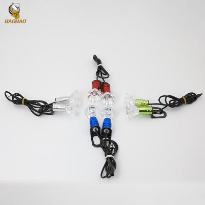 Cina Verde Blu Rosso Flash Strobe Lens Luce universale Decorazione Motociclo Luce in vendita