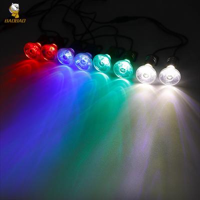 Cina Verde Blu Rosso Flash Strobe Lens Luce universale Decorazione Motociclo Luce in vendita