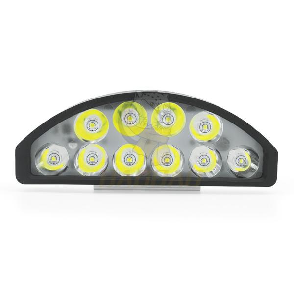 Quality 45W 12V 24V 15 Beam Motorcycle LED Headlight Accessories Plastic White for sale