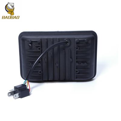 Cina Plastico alluminio 5 pollici Teschio Bianco Giallo Auto Faretti LED Moto Spotlight in vendita
