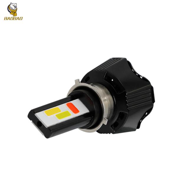 Quality Four Color Aluminum 35W COB Chip 80V Motorcycle LED Headlight Bulb for sale