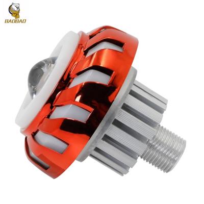 China Circle Angel Devil Eye Colorful LED Projector Motorcycle Headlight for sale