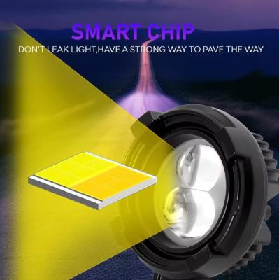 Cina Circolo stile 2 LED Bianco Giallo Patente esclusiva Motociclo Lampada a LED 3600lm 36W in vendita