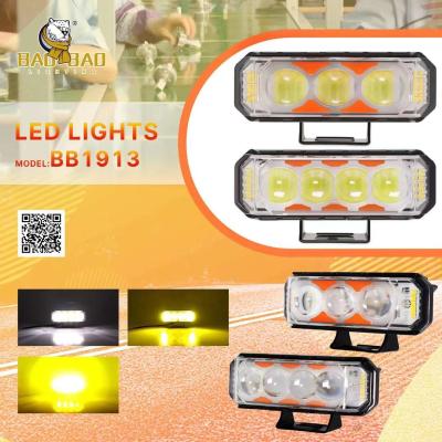China Stile rettangolare Giallo Blu Rosso Bianco Alta luminosità Motociclo Spotlight for sale