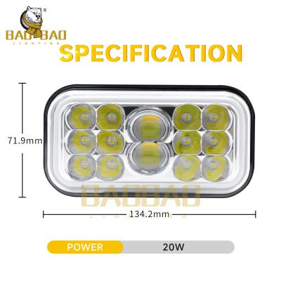 Cina 14 Perla Bianco Giallo Alluminio 80V Far luce LED Disponibili parti di bicicletta in vendita
