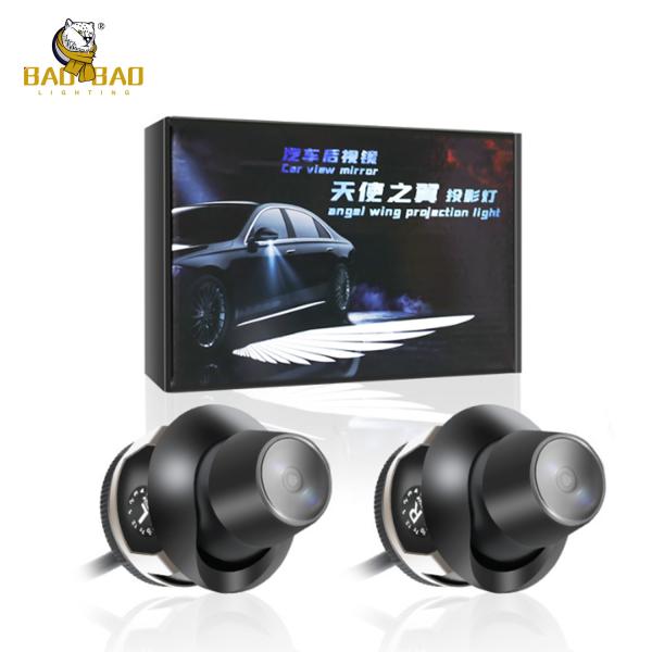 Quality 12V Angel Wing Set Car Mirror Fancy Light Mini Projector Light for sale