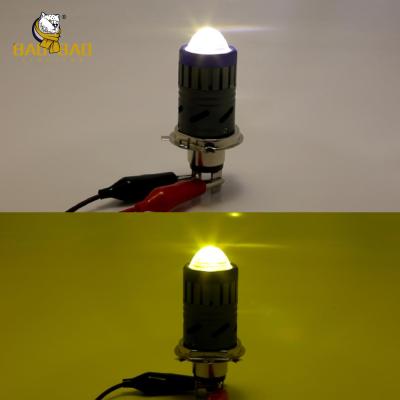 Cina H4 Lenti metalliche Flare per bicicletta Lampada Bianco Giallo 80V Disponibile Luce LED in vendita