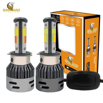 Cina Blue White Yellow Flash Metal Lens Motorcycle Headlight LED Bulb in vendita