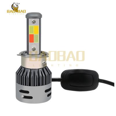 Cina Blue White Yellow Flash Metal Lens Motorcycle Headlight LED Bulb in vendita