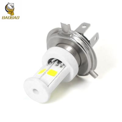 Cina 12v H4 H6 BA20D Bianco Colore Metal LED Motocicletta Interno Lampada Per Honda Suzuki in vendita