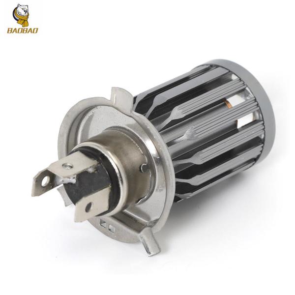Quality H4 BA20D White Yellow Blue Metal Bulb Mini Driving LED Light For Motorcycle for sale
