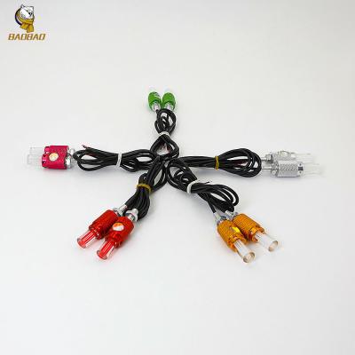 Cina 12V Mini Fancy Light Rosso Blu Giallo Rosa Argento Verde Biciclette Decorazioni parti in vendita