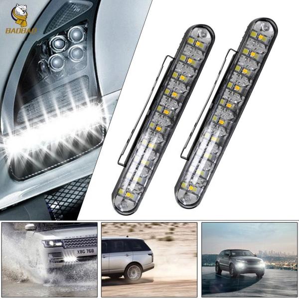 Quality Waterproof Driving Headlight Lamp White Yellow DRL LED Daytime Running Lights for sale