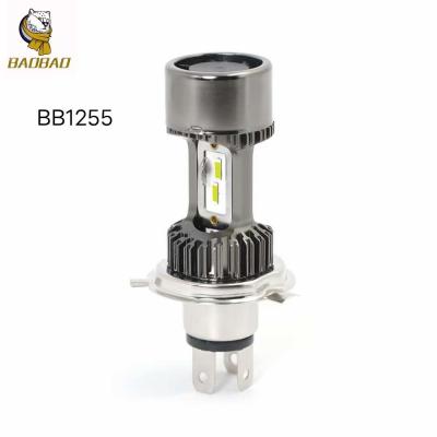 Cina 12V lampadina a LED metallica bianca H4 con ventola luce interna moto in vendita