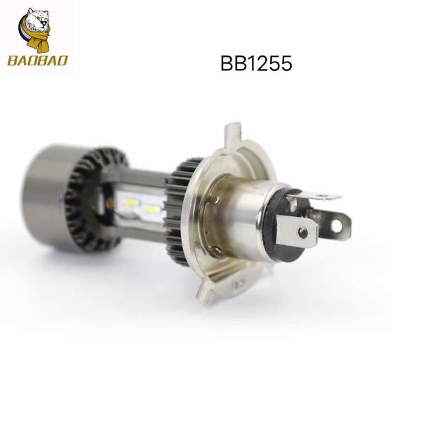Quality 12V Metal White H4 LED Bulb With Fan Motorcycle Interior Light for sale