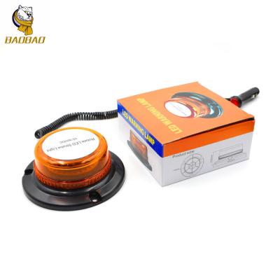 China Plastic 15W Yellow Flash Rotating Luces Light LED Lamp For Truck Car Vans Bus for sale