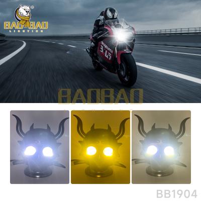 Cina 80V Bianco giallo doppio colore Guida moto luci CG LED luce nebbia in vendita
