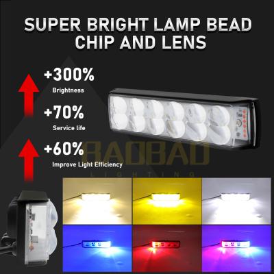 China Warning Light Red Blue Strobe Metal Headlight Bulb For Motorcycle Fog Light for sale