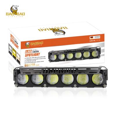 Cina Full Aluminum Bianco Giallo Dual Color Flash 2 Occhi 3 Occhi Faretti LED Per Motociclette in vendita