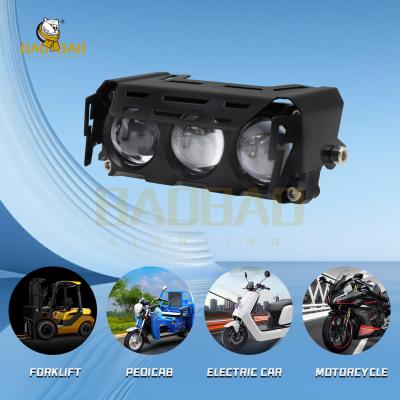 Cina Full Aluminum Bianco Giallo Dual Color Flash 2 Occhi 3 Occhi Faretti LED Per Motociclette in vendita