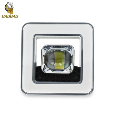 Cina 4.5 pollici di metallo quadrato occhi del diavolo rosso proiettore a LED per auto per moto auto ricambi in vendita