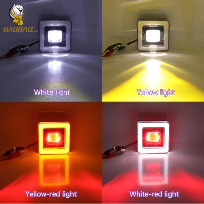Cina 4.5 pollici di metallo quadrato occhi del diavolo rosso proiettore a LED per auto per moto auto ricambi in vendita