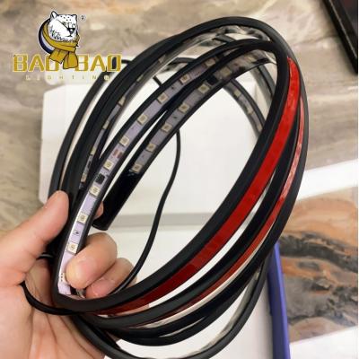 China 2.4m RGB Running Strobe Multiple Color LED Light bar Truck Fancy Light Car Accessories Atuo Lighting System Decoration Parts for sale