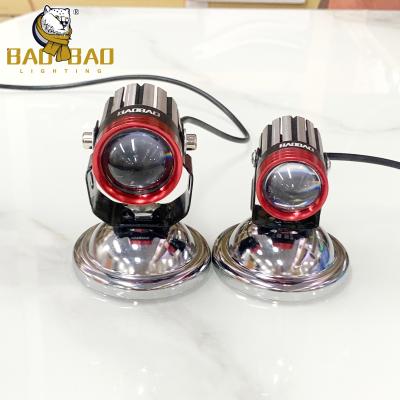China Witte Gele Luces Mistlampen Aluminium 12-80V Motorlichten BB2514 Te koop