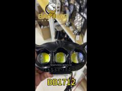 3 led owl style black aluminum casing motorcycle led headlight spot lamp