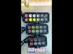 10 beads fog light aluminum rgb white yellow flash dual color motorcycle spare part