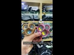 Owl Light 3 Eyes Wit Geel Dubbelkleurige Flash Plastic Iron Aluminium LED Fog Light Koplamp Voor Motor