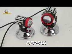 White Yellow Luces Fog Lights Aluminum 12-80V Motorcycle Lights BB2514