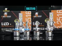 BAOBAO BB2516 4 Coppers 6000K 200W 180W 160W LED Headlight Bulb For Car