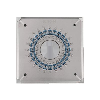 China 174*174*26mm Fiber Optic Polishing Fixture with 1.5 kgs Weight and Insertion Loss ≤0.20dB for SC UPC Connectors for sale