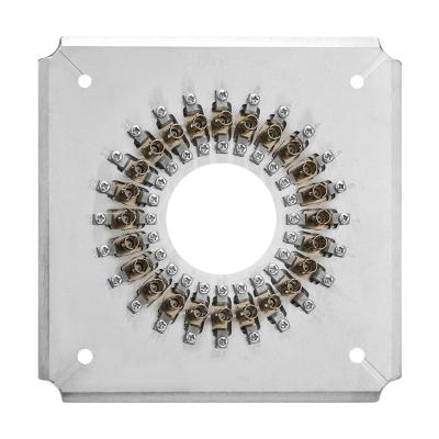 China Hardened Stainless Steel S136 Fiber Polishing Fixture for ST Connectors with 24 Connectors in One Cycle and Insertion Loss ≤0.20dB for sale