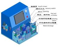 China 2/3mm Optical Cable Cutting Stripping Machine for sale