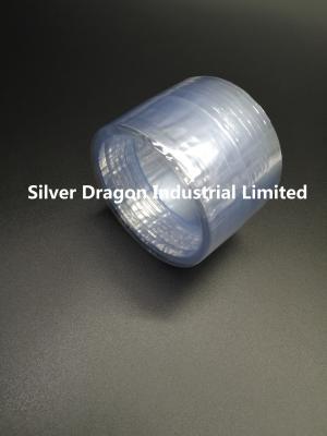 China Clear PVC Shrink Round Preforms , 412mm LF X 35+10mm X 0.05mm for sale