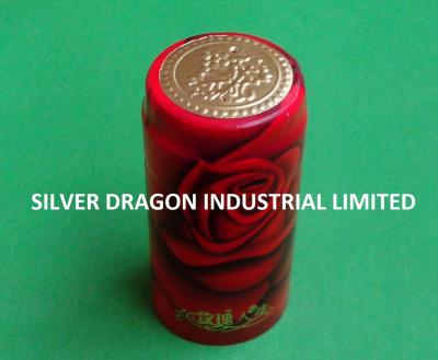 China PVC SHRINKABLE WINE CAPSULE WITH PATTERN for sale