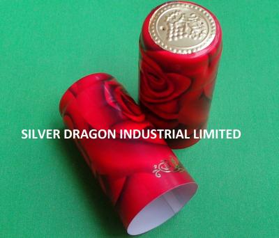 China PVC SHRINKABLE WINE CAPSULE WITH PATTERN for sale
