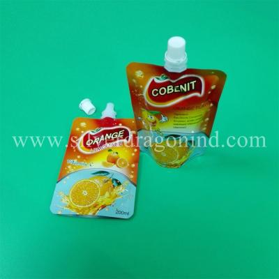China 200ml stand up spout juice pouch for sale
