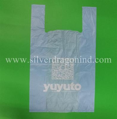 China Custom 100% fully  Biodegradable bag,Bio-Based T-Shirt Bag,Eco-Friendly bag,Wow!High quality,Low price for sale