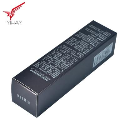 China Free sample custom design paper packaging and printing black carton box for sale