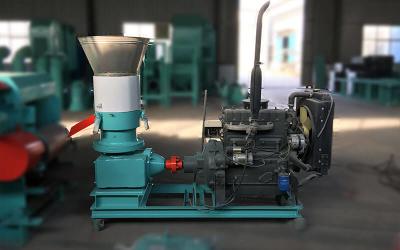 China Poultry Feed Pelletizer-Diesel Flat Die Feed Pellet Mill for sale