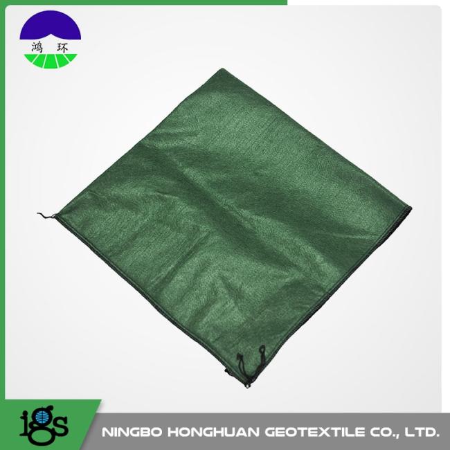 Geotextile installation example