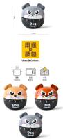 China ABS Bulldog Cartoon Kitchen Timer 7x6.5cm Mechanical Countdown Clock for sale